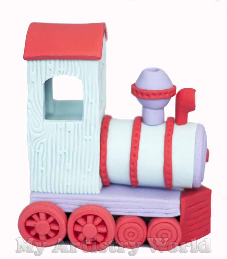 Toy Train cake topper - My Artistry World