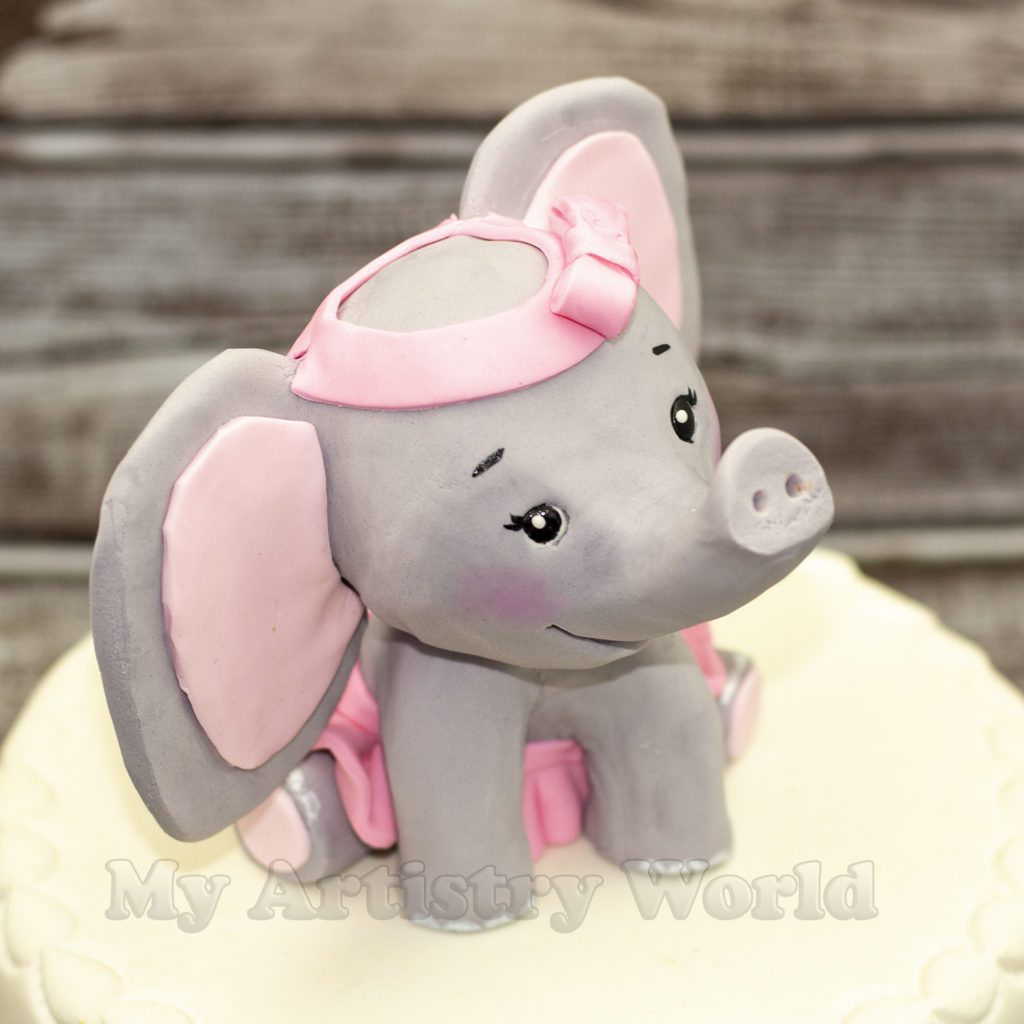 Elephant cake topper - My Artistry World