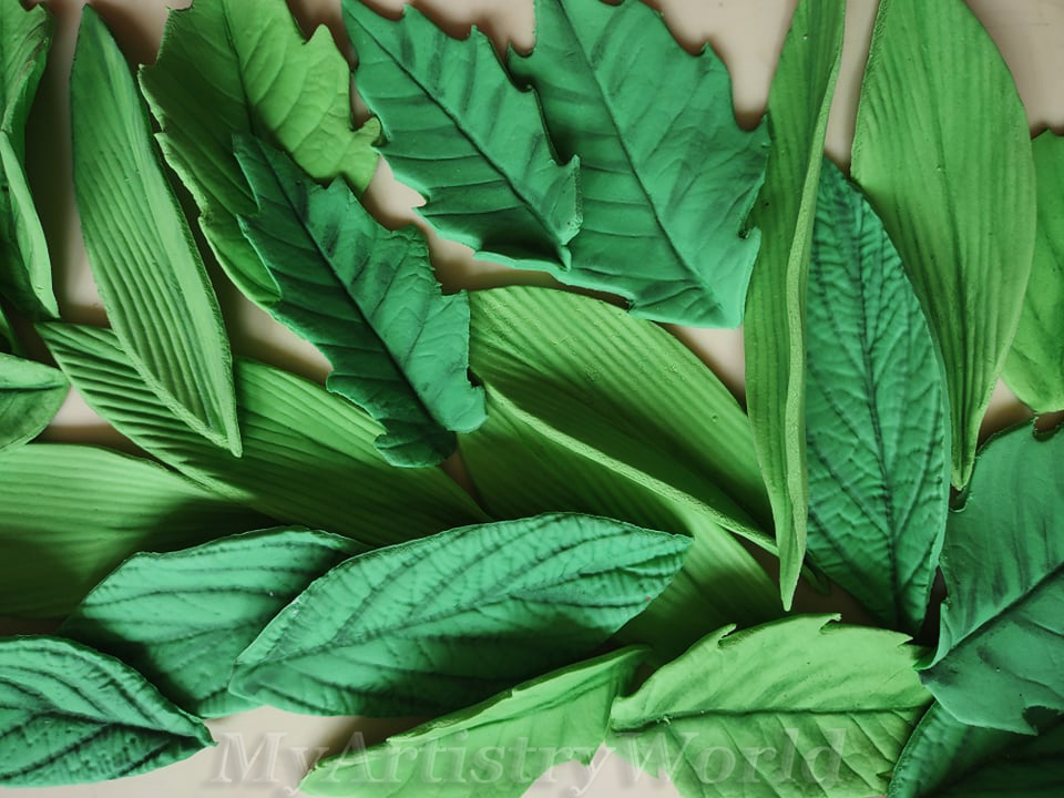 Leaves cake/cupcake toppers My Artistry World