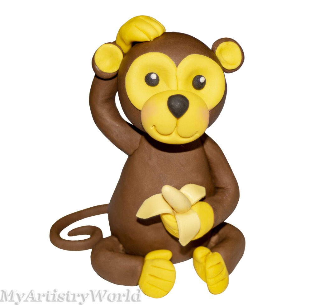 Monkey cake topper - My Artistry World