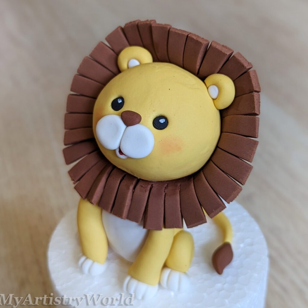 Lion cake topper - My Artistry World