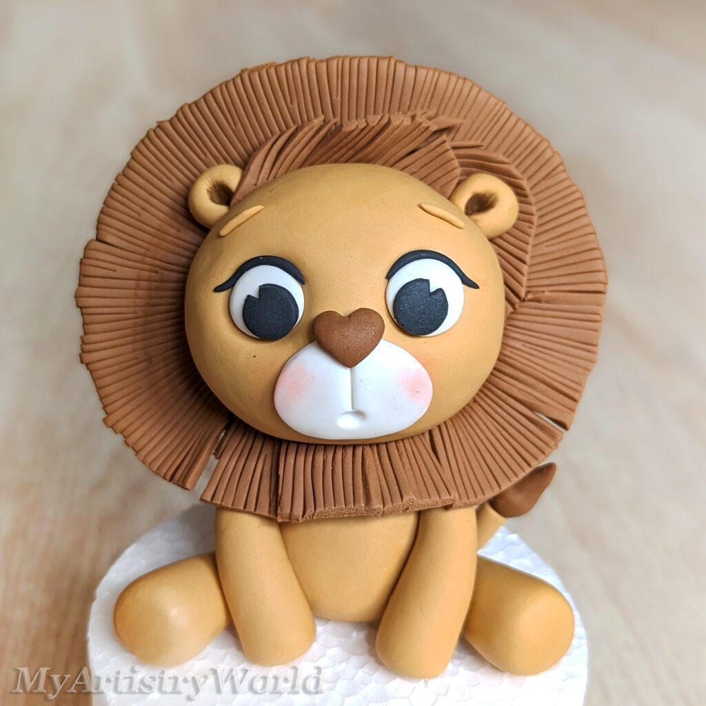 Lion cake topper - My Artistry World