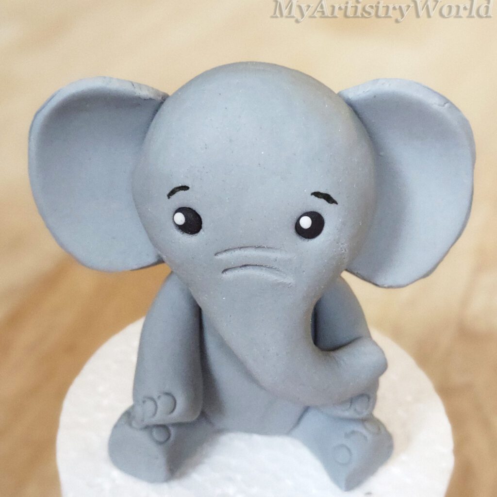 Elephant cake topper - My Artistry World